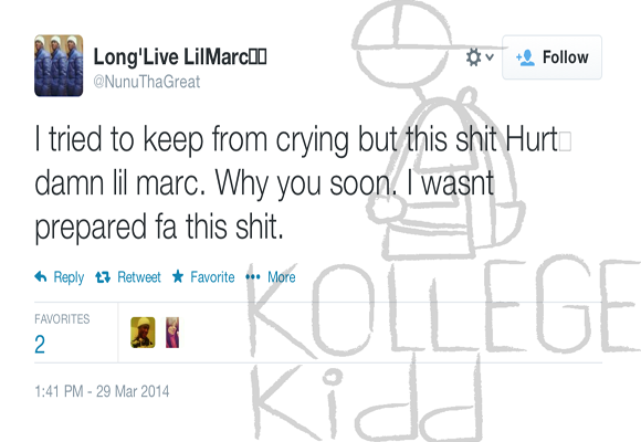 Family & Friends Mourn Lil Marc’s Death | Welcome to Kollegekidd.com