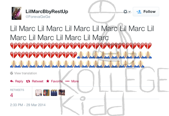 Family & Friends Mourn Lil Marc’s Death | Welcome to Kollegekidd.com