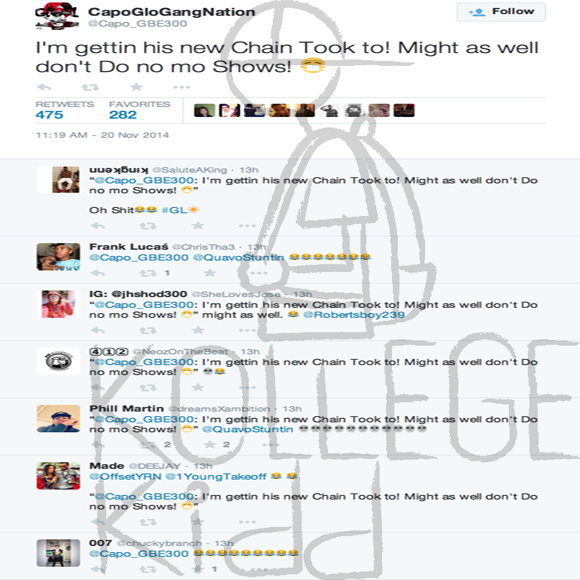 Capo Says He Going To Steal Quavo of Migos’ New ‘YRN’ Chain | Welcome ...