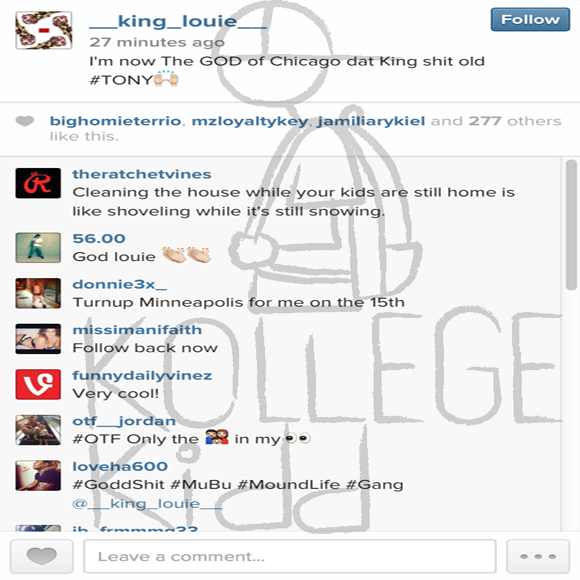 King Louie Says He’s The ‘God of Chicago’ | Welcome To KollegeKidd.com