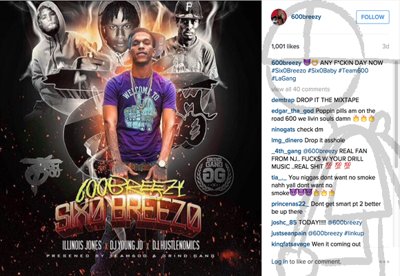 600Breezy Reveals Official Artwork To ‘SixO BreezO’ Mixtape | Welcome ...