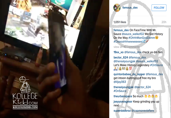 Famous Dex Reacts To Sauce Walka’s ‘Holy Sauce’ Artwork | Welcome to Kollegekidd.com