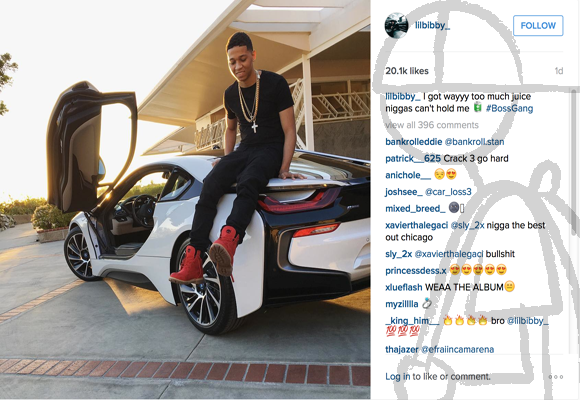Lil Bibby Shows Off His New BMW i8 | Welcome to Kollegekidd.com